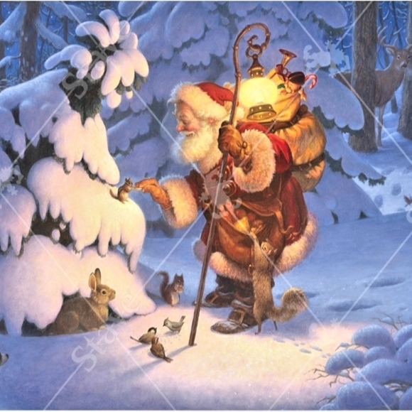 Games | Stave Puzzle Woodland Santa 210 Traditionalpuzzle Brand New ...